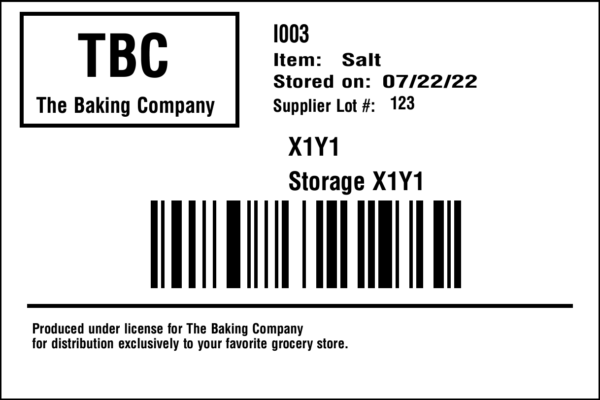 Label formats & Creation - Module Guide, V5 Traceability