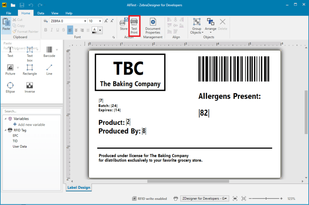 Label formats & Creation - Module Guide, V5 Traceability
