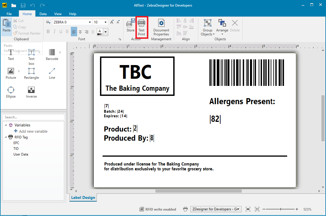 Label formats & Creation - Module Guide, V5 Traceability