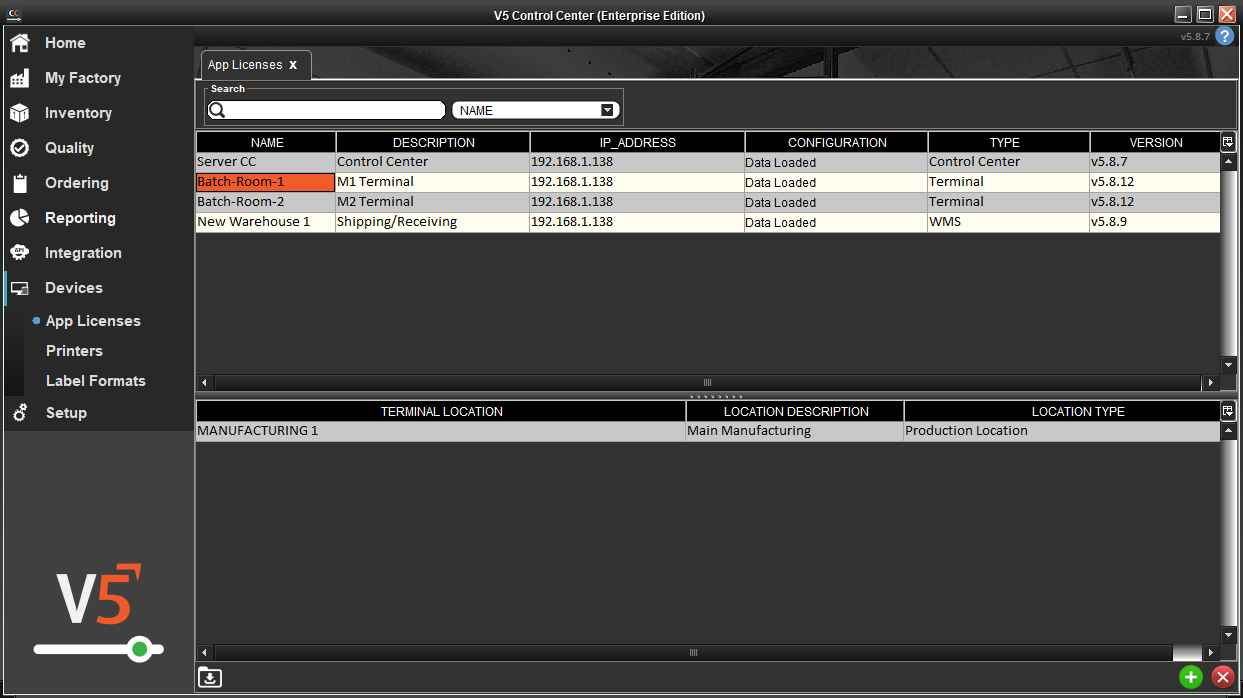 App Licenses - Module Guide, V5 Traceability