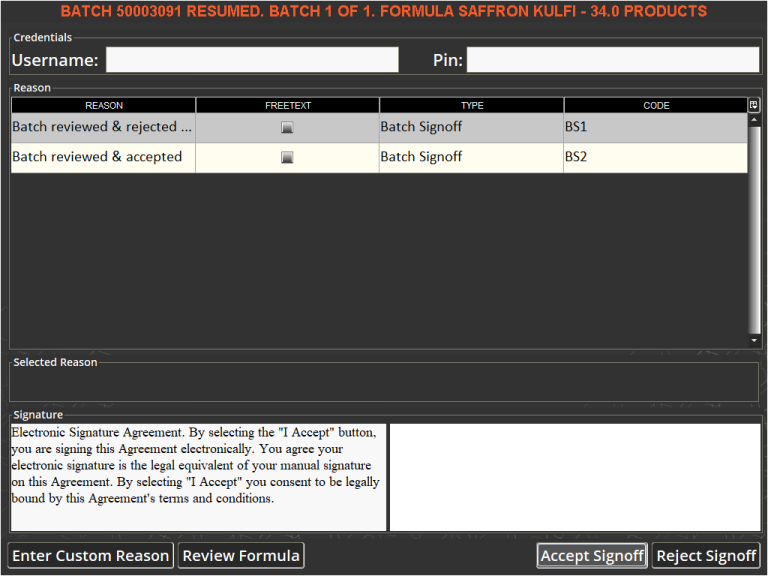 Formula Signoff - Terminal Guide, V5 Traceability