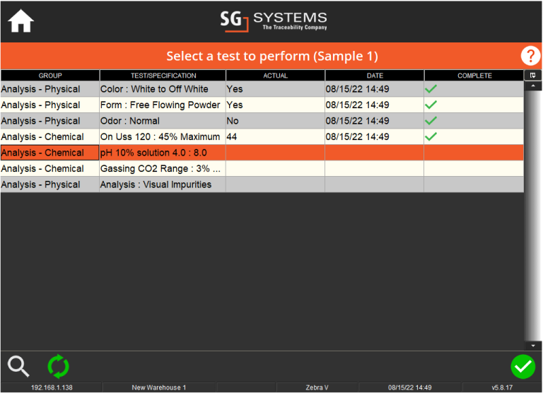 Lab Testing - Module Guide, V5 Traceability