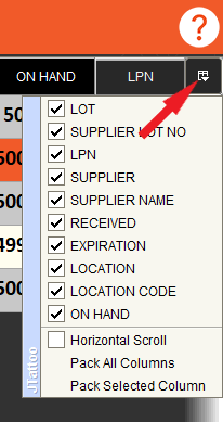 Lot Select - Terminal Guide, V5 Traceability