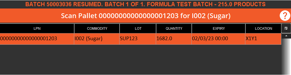 Pallet Select - Terminal Guide, V5 Traceability
