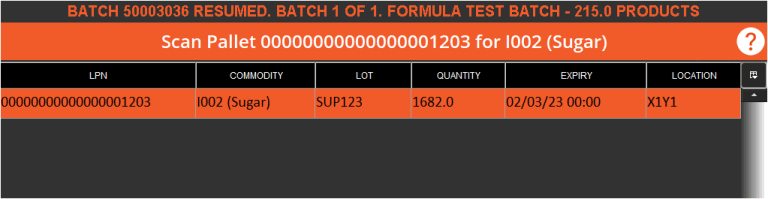 Pallet Select - Terminal Guide, V5 Traceability