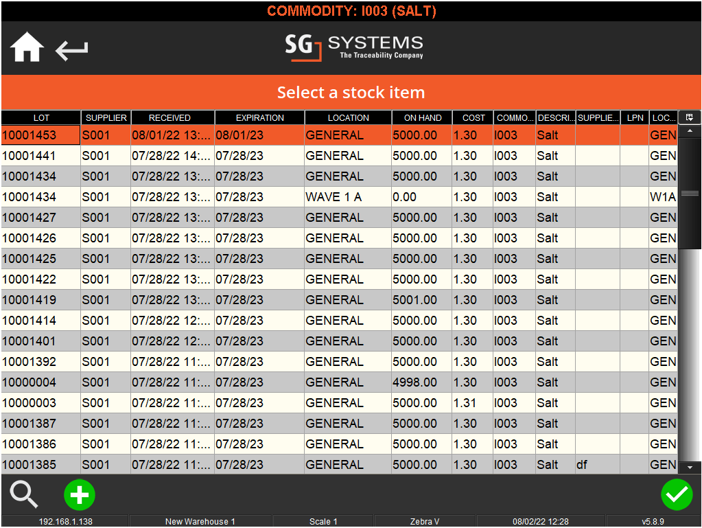 Inventory Functions - SG Systems Global