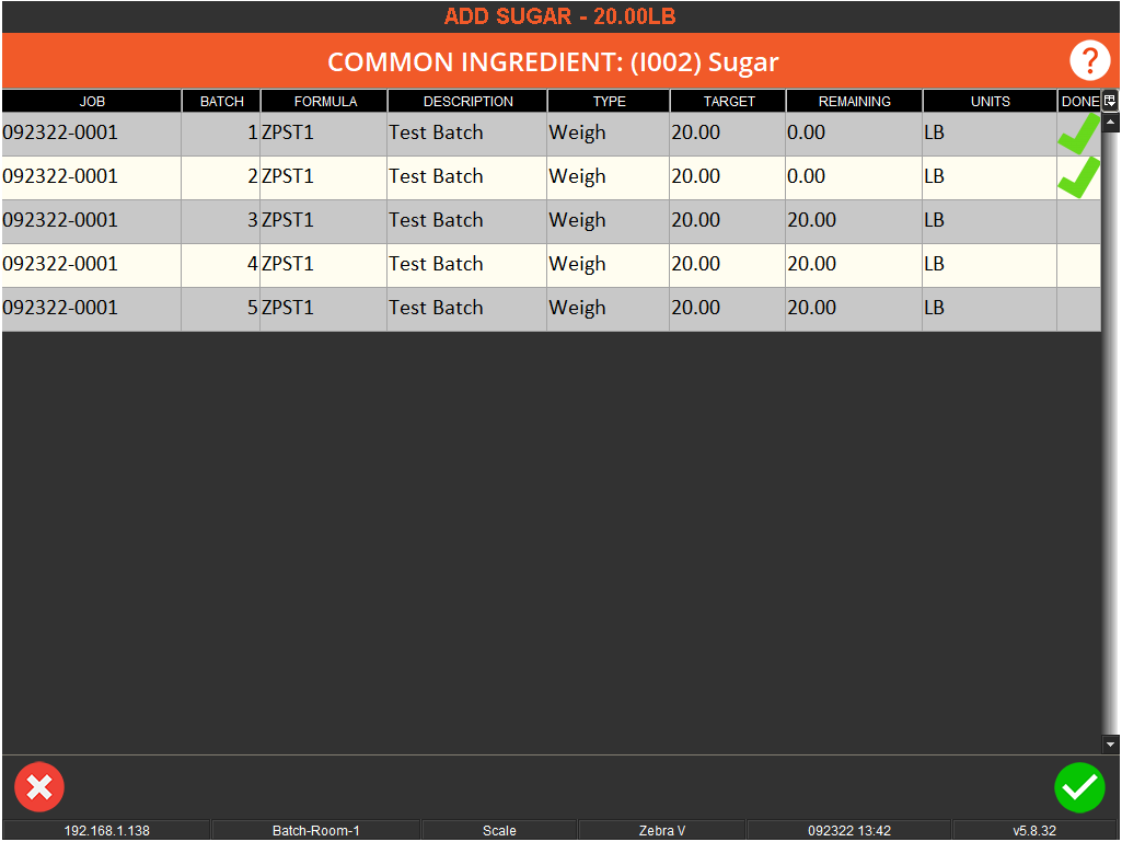 Commons Formula Information - Terminal Guide, V5 Traceability