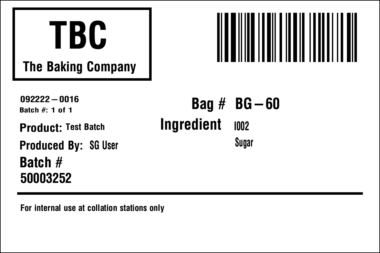 Batch Select - Terminal Guide, V5 Traceability