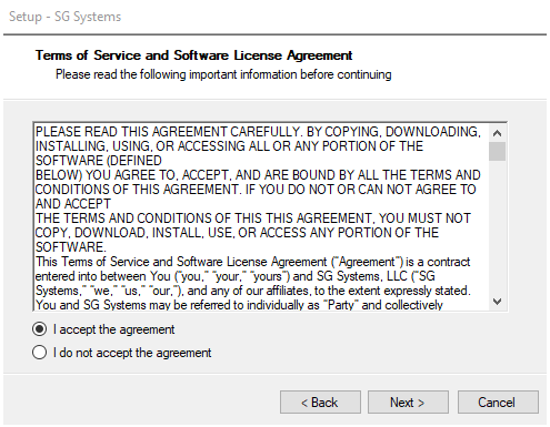 V5 Installation Guide - SG Systems Global