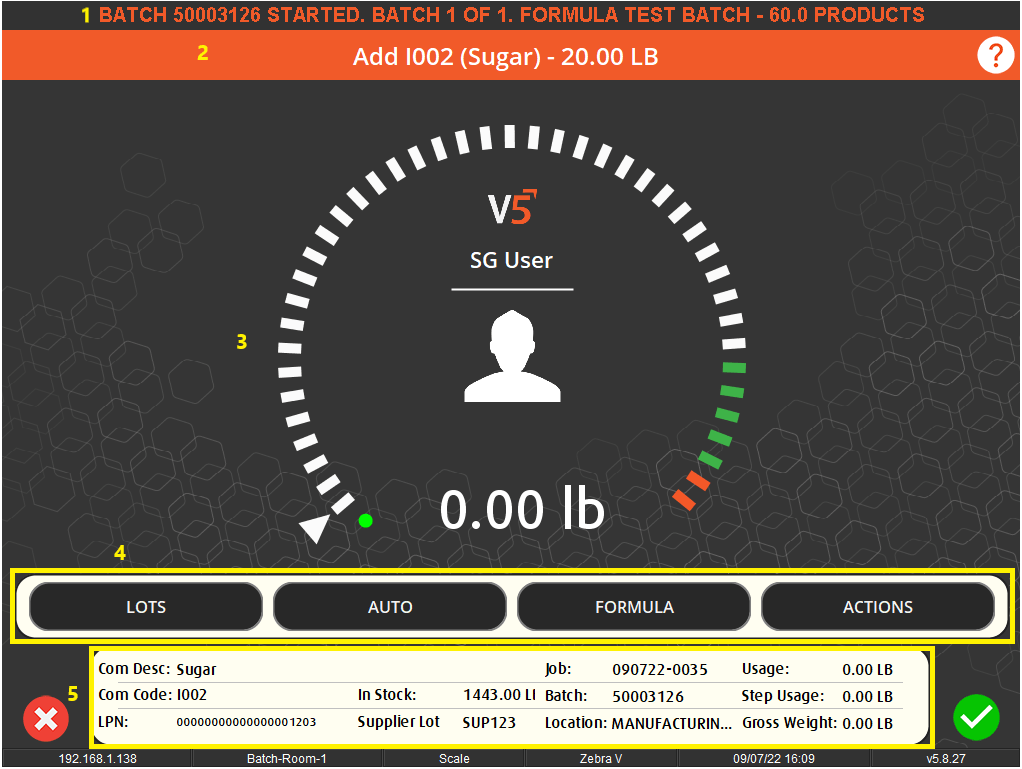 Batching - Module Guide, V5 Traceability - SG Systems Global