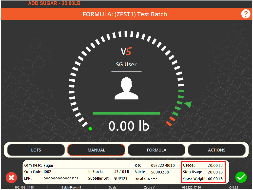 Batching - Module Guide, V5 Traceability - SG Systems Global