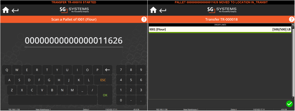 Transfers - Module Guide, V5 Traceability