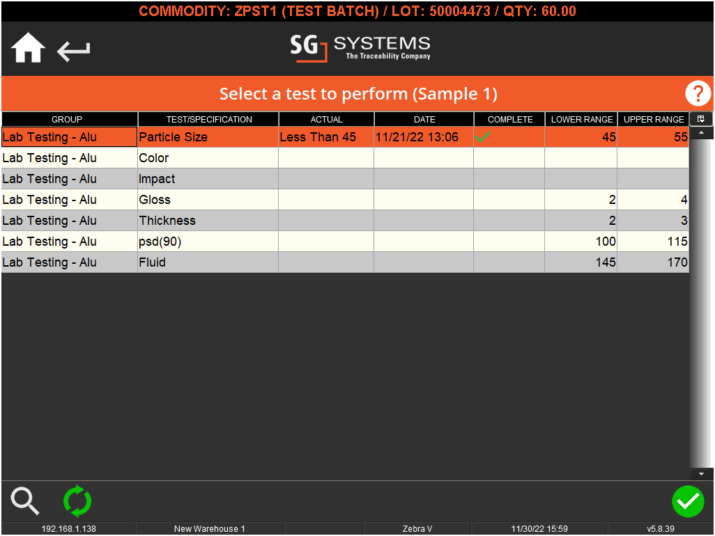 LIMS - WMS Guide - SG Systems Global