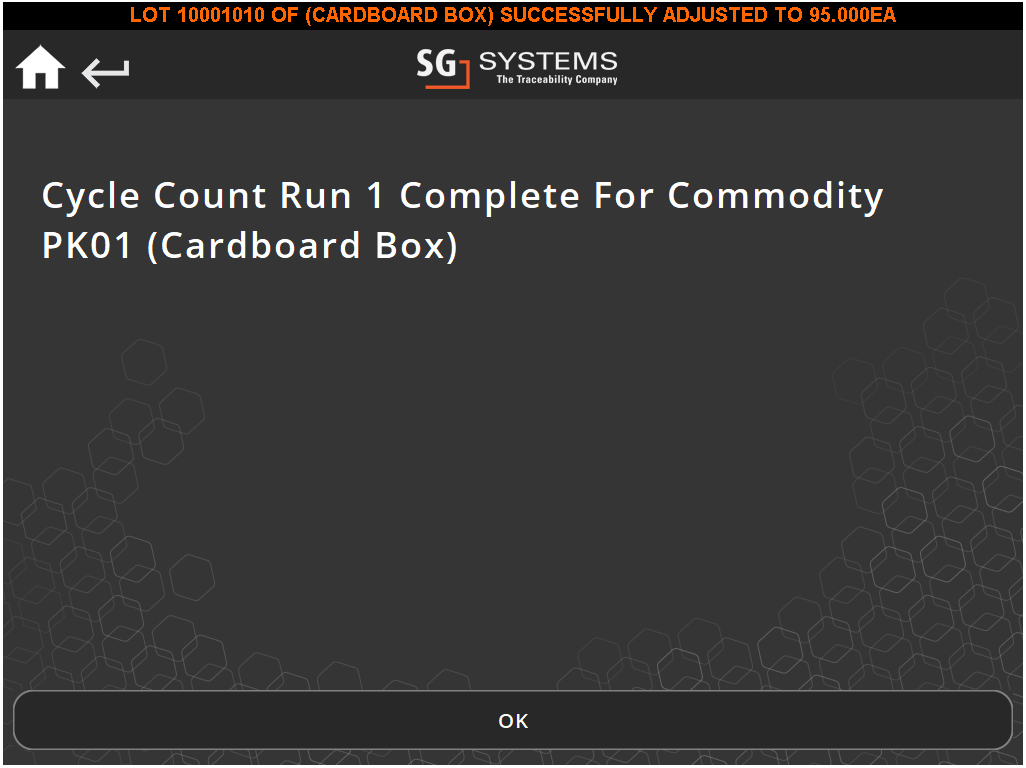 Cycle Count - Module Guide, V5 traceability
