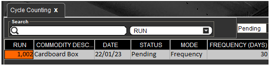 Cycle Count - Module Guide, V5 traceability