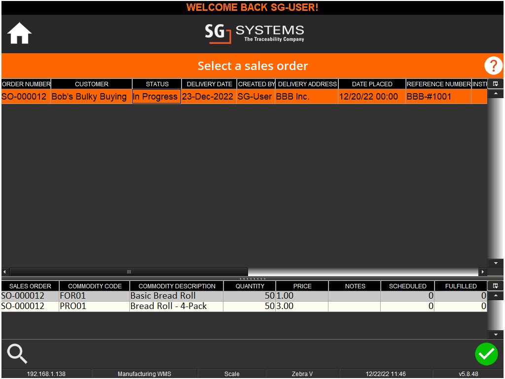 Sales Orders - Module Guide, V5 Traceability