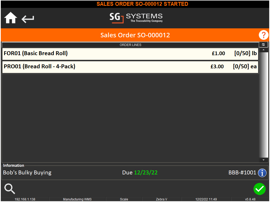 Sales Orders - Module Guide, V5 Traceability