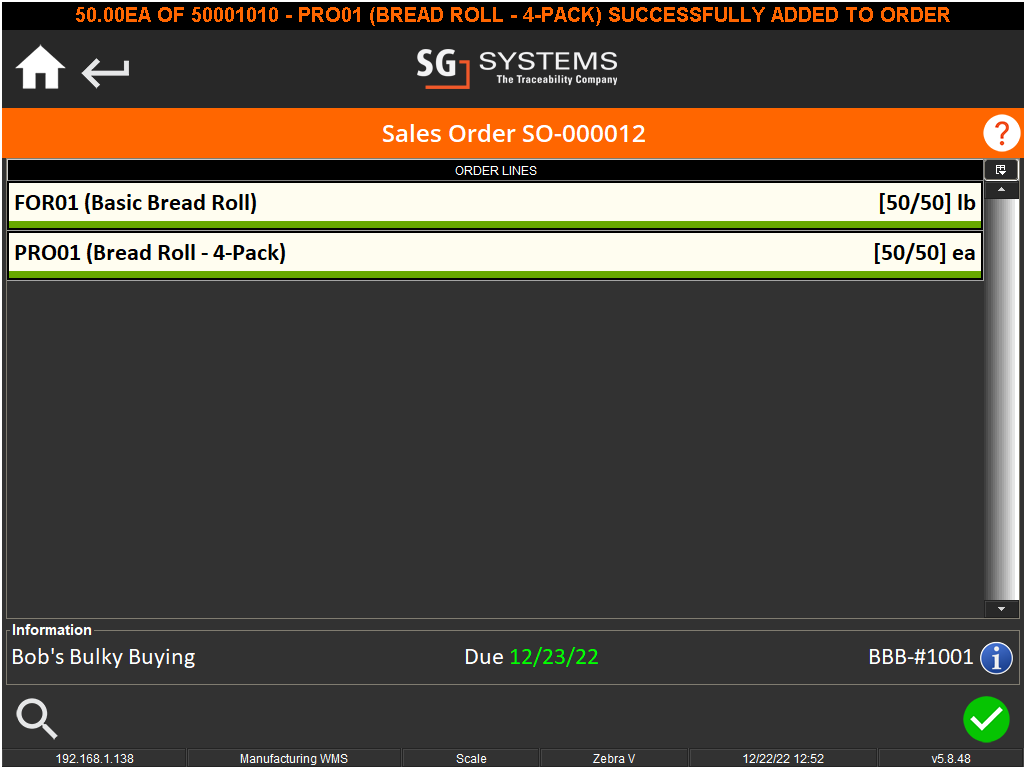 Sales Orders - Module Guide, V5 Traceability