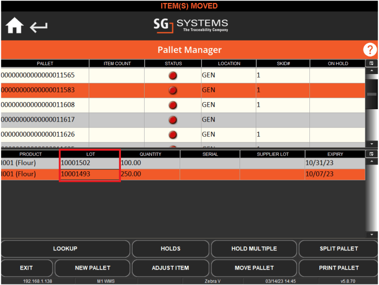 Palletization - Module Guide, V5 Traceability