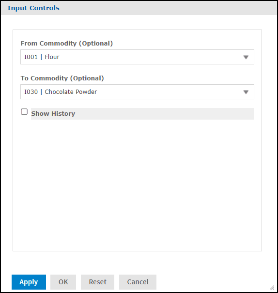 Commodity Last Purchase Cost - Reports Guide, V5 Traceability
