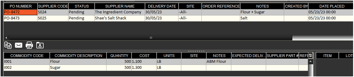 Órdenes de compra - SG Systems Global