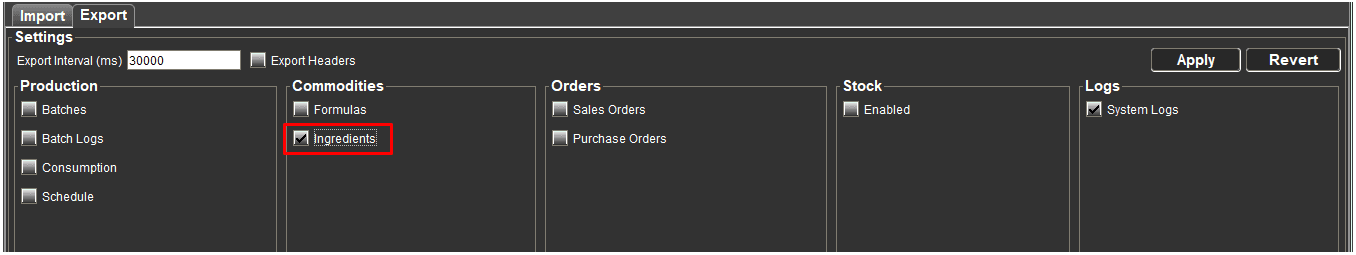 Commodities - SG Systems Global