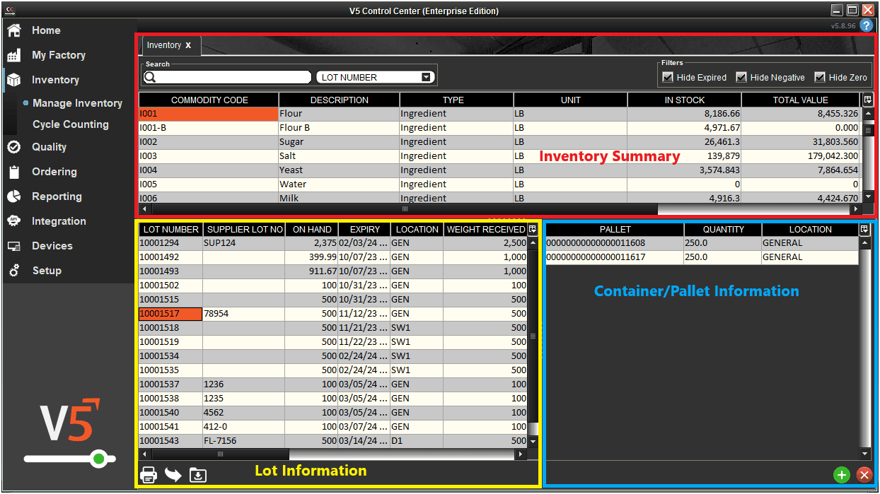 Inventory/Stock Location - SG Systems Global