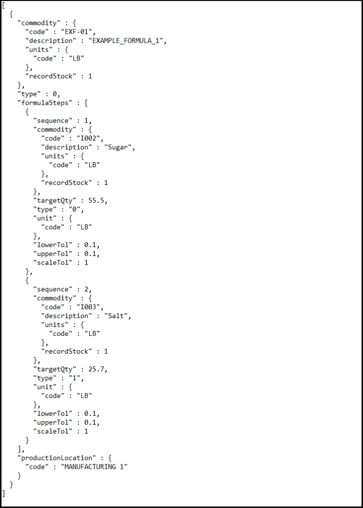 Formulas - SG Systems Global