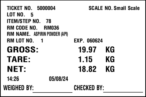 Module Guide - Weigh & Print - SG Systems Global