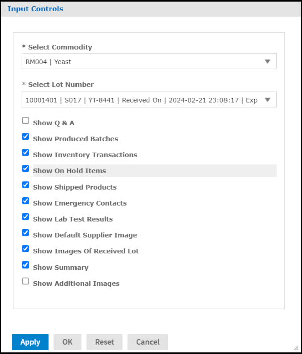 Forwards Traceability - SG Systems Global