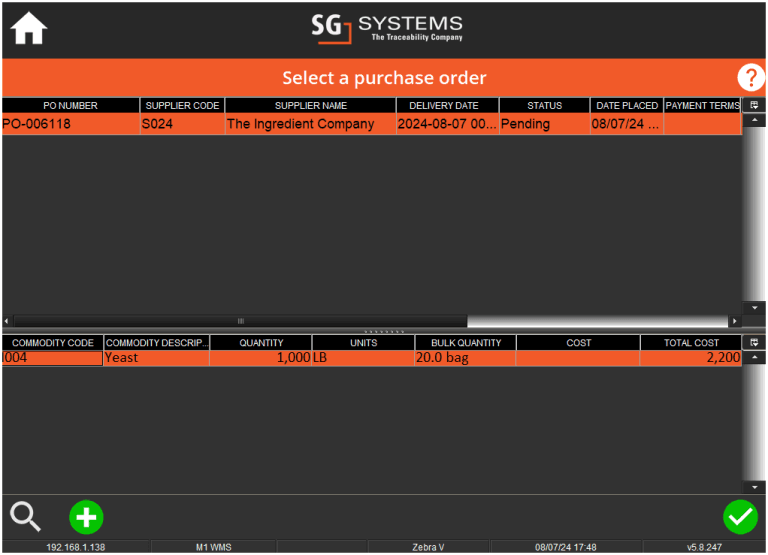 Purchase Orders - Module Guide, V5 Traceability