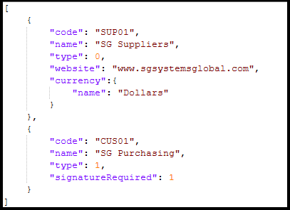Client (Suppliers & Customers) - SG Systems Global