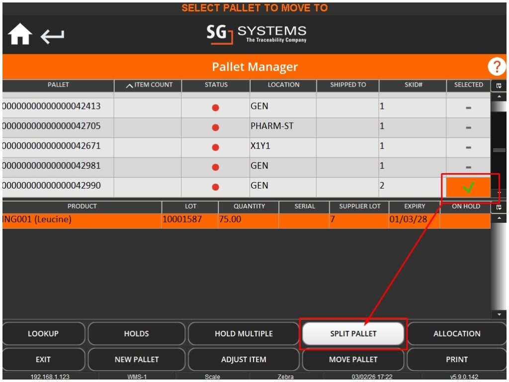 Palletization - Module Guide, V5 Traceability